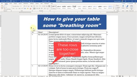 Resetting Table Cell Margins And Text Alignment Legal Office Guru