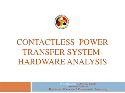 Ppt Contactless Power Transfer System Hardware Analysis