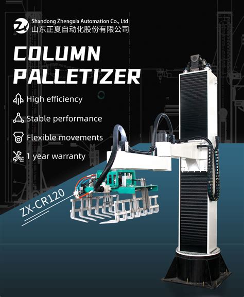 Fast Speed Automatic Palletizing Stacking Machine Bottle Carbon Bag Robot Stacker Single Column
