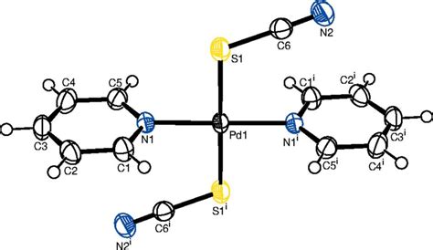 The Molecular Structure Of The Title Complex Showing The Atom Labelling