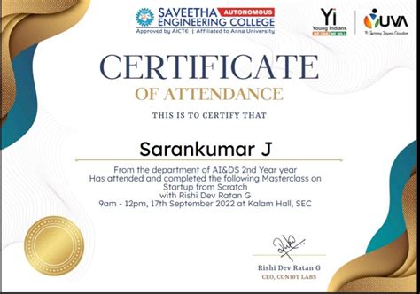 sarankumar jeyabalan on linkedin startup masterclass