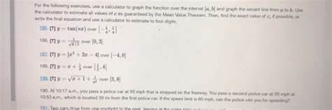 Solved For The Following Exercises Use A Calculator To Chegg