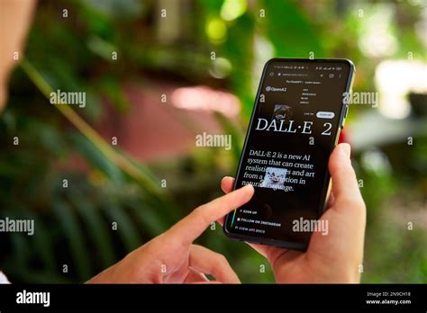 February 5 2023 Mirissa Sri Lanka Using Openai Dall E On Phone