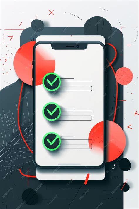 Premium Photo A Checklist With A Green Check Mark And Red Crosses Illustration