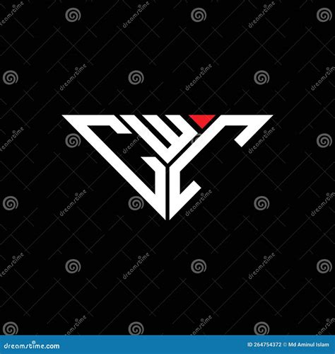 cwc letter logo creative design with vector graphic stock vector