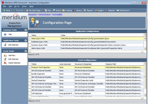 Accessing The Inspection Configuration Page
