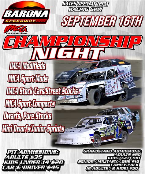 Last Points Race For Imca Classes Barona Speedway