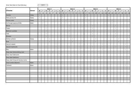 Checklist Cleaning Schedule Template Bathroom Cleaning Checklist
