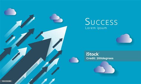 성공 비즈니스 화살표 개념입니다 증가 이익 판매 성장 차트입니다 재정 돈을 상승 스트레칭입니다 배경 벡터 일러스트 레이 션