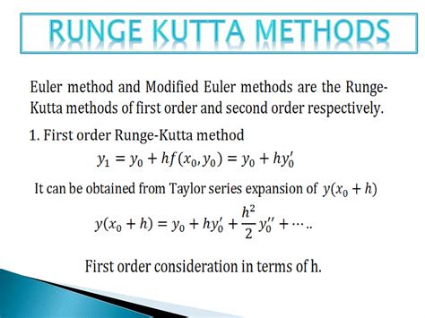 Runge Kutta Method Pptx