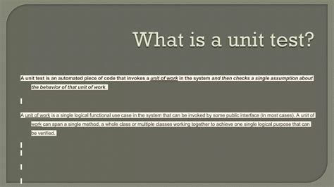 unit testing using munit part 1 ppt