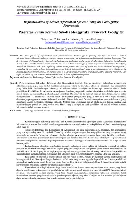 Pdf Implementation Of School Information Systems Using The