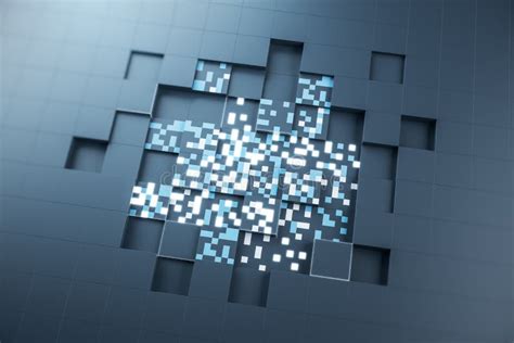 Abstract Glowing Gray Square Backdrop Technology And Design Concept