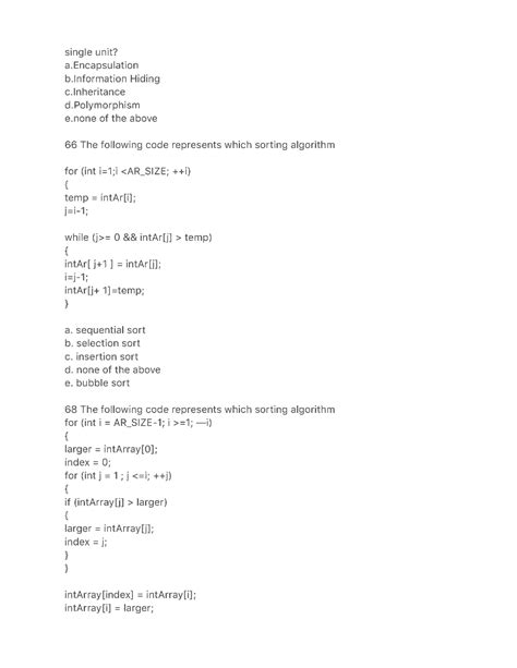 Solved 56 Abstracting The Implementation Details Means We