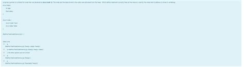 Solved Let P Be A Pointer To A Linked List Node That Was