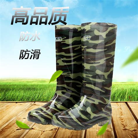 Купить Резиновые сапоги Дождь весенний камуфляж высокий ствол сапоги ...