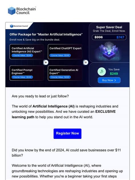 Blockchain Council Shape The Future With AI Start Your Journey With Blockchain Council Save