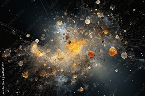Visualization Of Particle Collisions In A Cloud Chamber Capturing The
