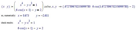 Solved Using Mathcad To Solve A System Of Non Linear Equa Ptc