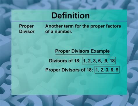 Video Definition 31 Primes And Composites Proper Divisor Media4math