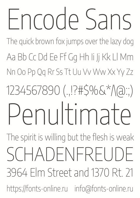 Encode Sans Font