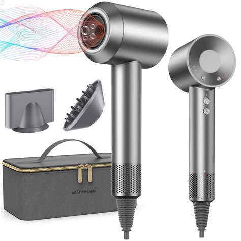 Ionic Hair Dryer With Diffuser Warmmama 1500w High Speed Blow Dryer