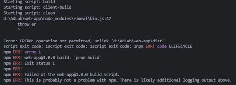 Eperm Operation Not Permitted Open Every Time When Restarting
