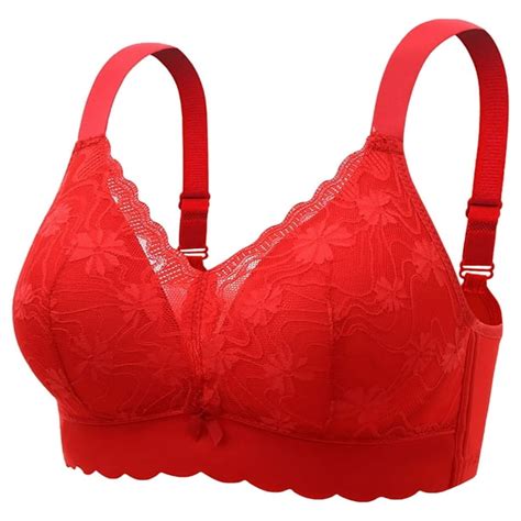 Xflwam Push Up Bra For Women Plus Size Lace Mesh Bras Underwire