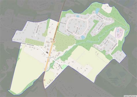 Map Of Harlingen Cdp New Jersey Thong Thai Real