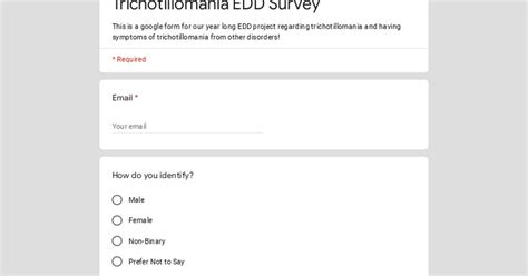 Trichotillomania Edd Survey Rtrichotillomania