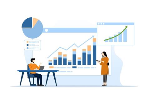 Premium Vector Vector Illustration Of Business Team Analysis And Monitoring On Web Report
