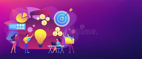 Project Initiation Concept Banner Header Stock Vector Illustration Of Determine Concept