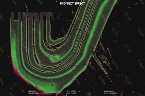 Limit Text Style Effect Photoshop Premium Psd File