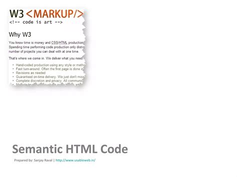 Semantically Correct And Standards Compliance Html Ppt