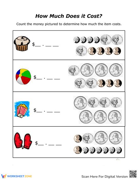 learning to count coins worksheet