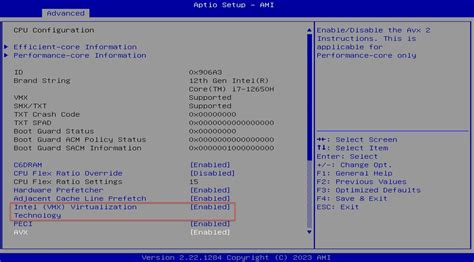 Enable Hardware Virtualization In Biosuefi On Pcs Vt X And Amd V