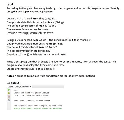Solved Lab7 According To The Given Hierarchy To Design The