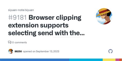 Browser Clipping Extension Supports Selecting Send With The Context
