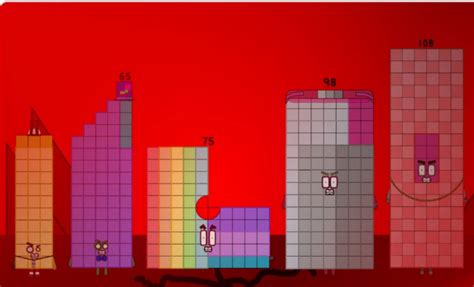Numberblocks 33 65 75 98 And 108 By Jeanpaulfelix On Deviantart