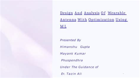 Project Antenn For Electronics And Communication Pptx