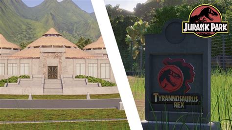 Visitor Center And T Rex Enclosure Jurassic World Evolution 2
