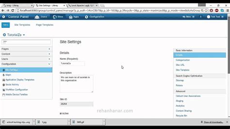 Liferay 62 Tutorial Series Part 23 Creating Sites And Site Templates