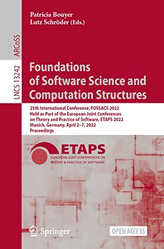 foundations of software science and computation structures 25th