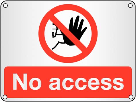 No Access Signs Seton