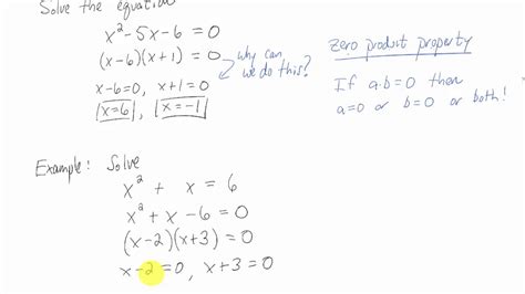 Solving Equations Using Factoring YouTube