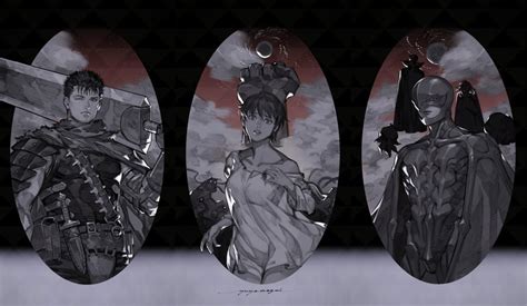 Guts Griffith Casca Femto Slan And 3 More Berserk Drawn By V8