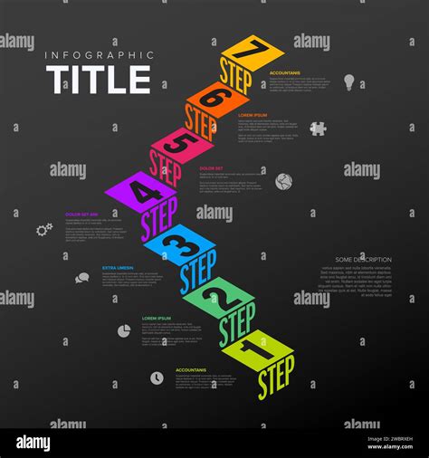 Vector Infographic Steps Diagram Template For Workflow Business Schema Or Procedure Diagram