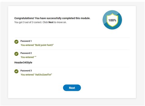 The Mandatory Security Training Module On Password Compliance Has Cross