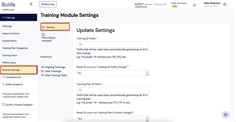 User Selection Criteria Trainings Scilife