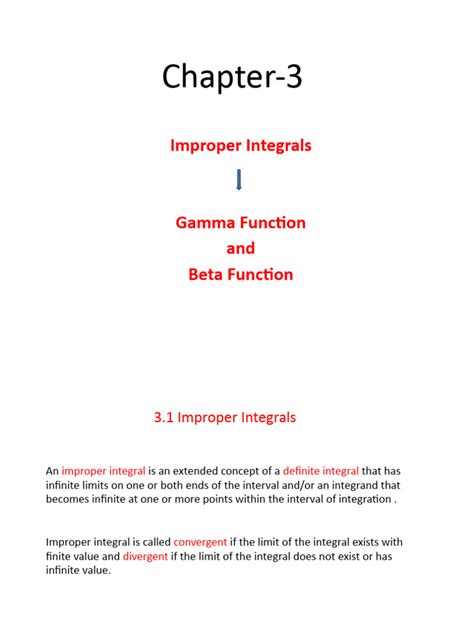 Gamma And Beta Function Spring 21 22 Pdf Integral Limit Mathematics